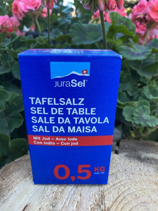 Sel de table avec iode – 500 gr